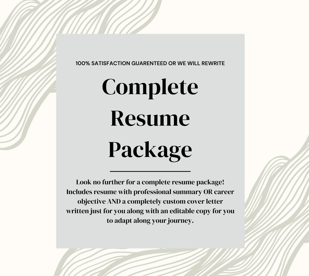 Complete Resume Writing Service--resume Creating Service--resume Writer ...