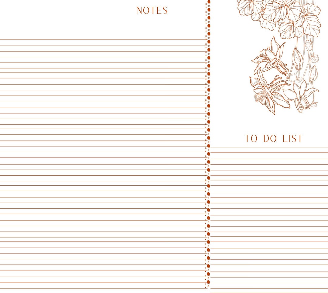 Work List To-do List Note Sheet Digital Download PDF Instant Download ...