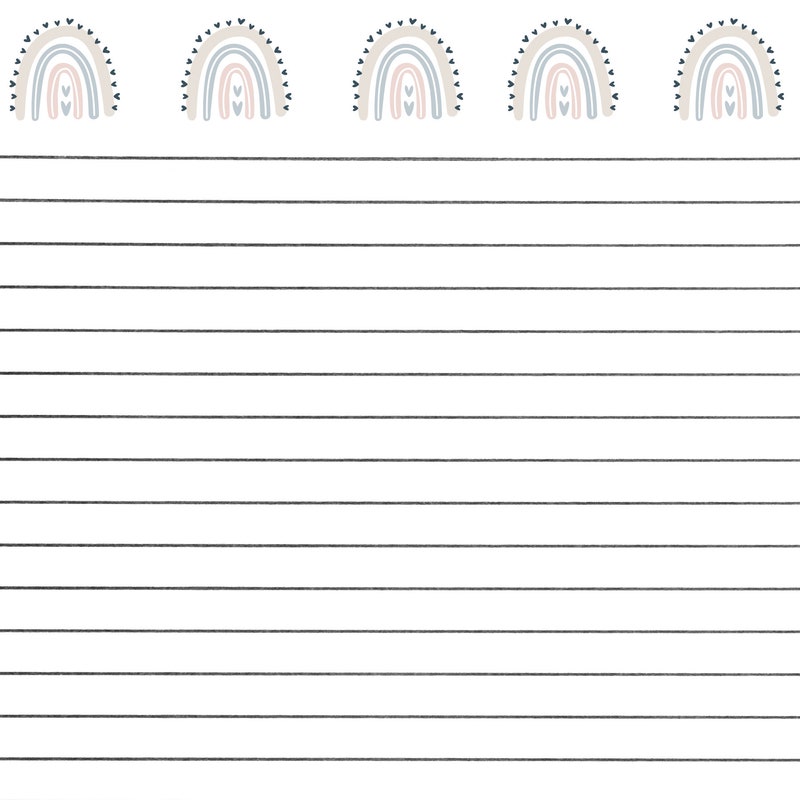 Rainbow Stationary - Etsy