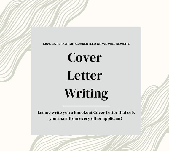 Cover Letter Writing Service-custom Cover Letter-personalized | Etsy