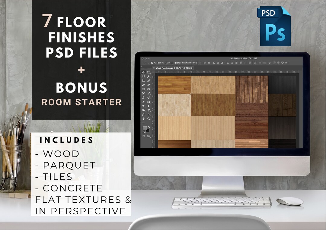 Photoshop Floor Finishes Resources Digital Files PSD Files - Etsy