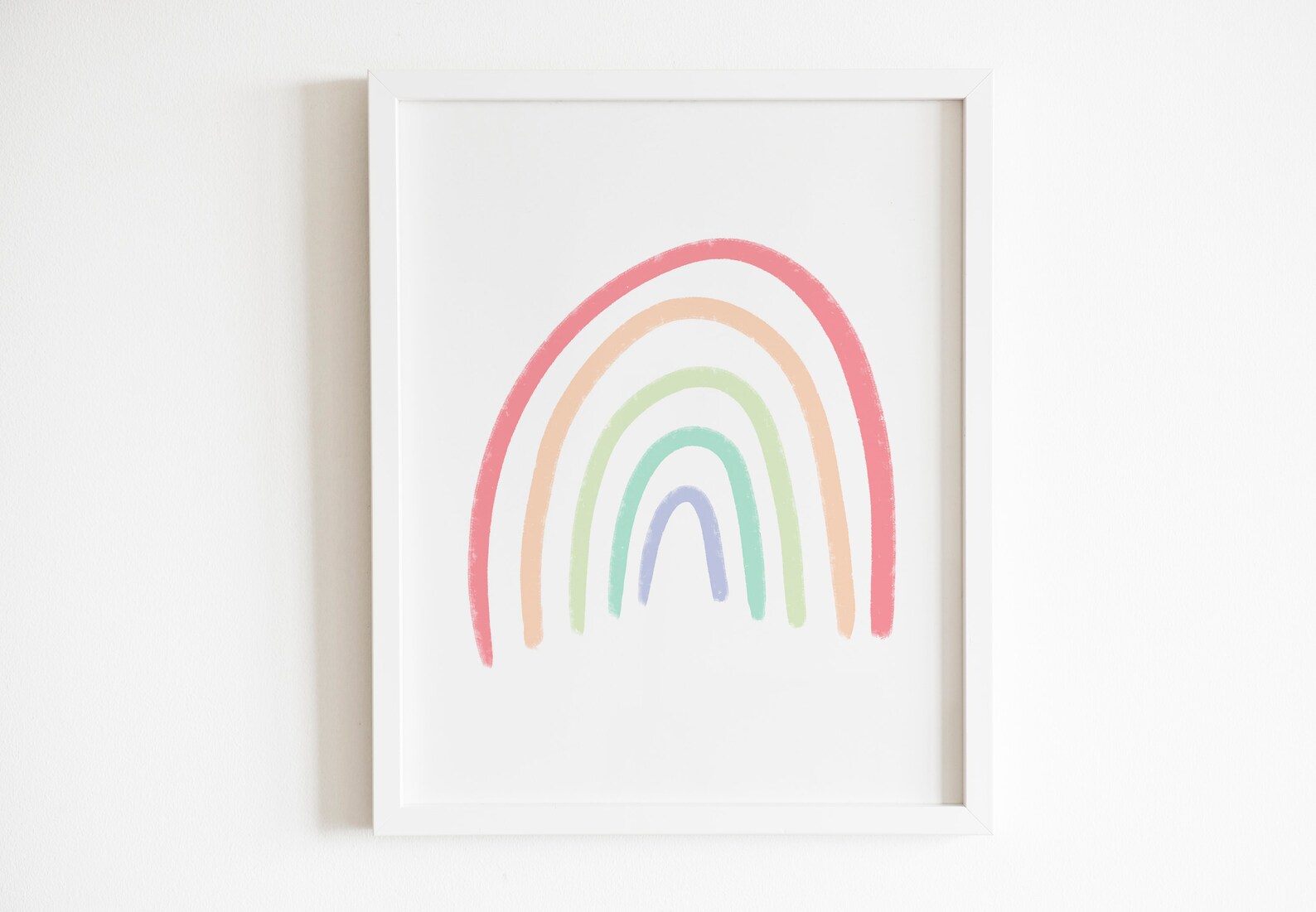 Printable Wall Decor Art Digital Download, Pastel Rainbow Decor ...