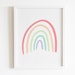 Printable Wall Decor Art Digital Download, Pastel Rainbow Decor ...