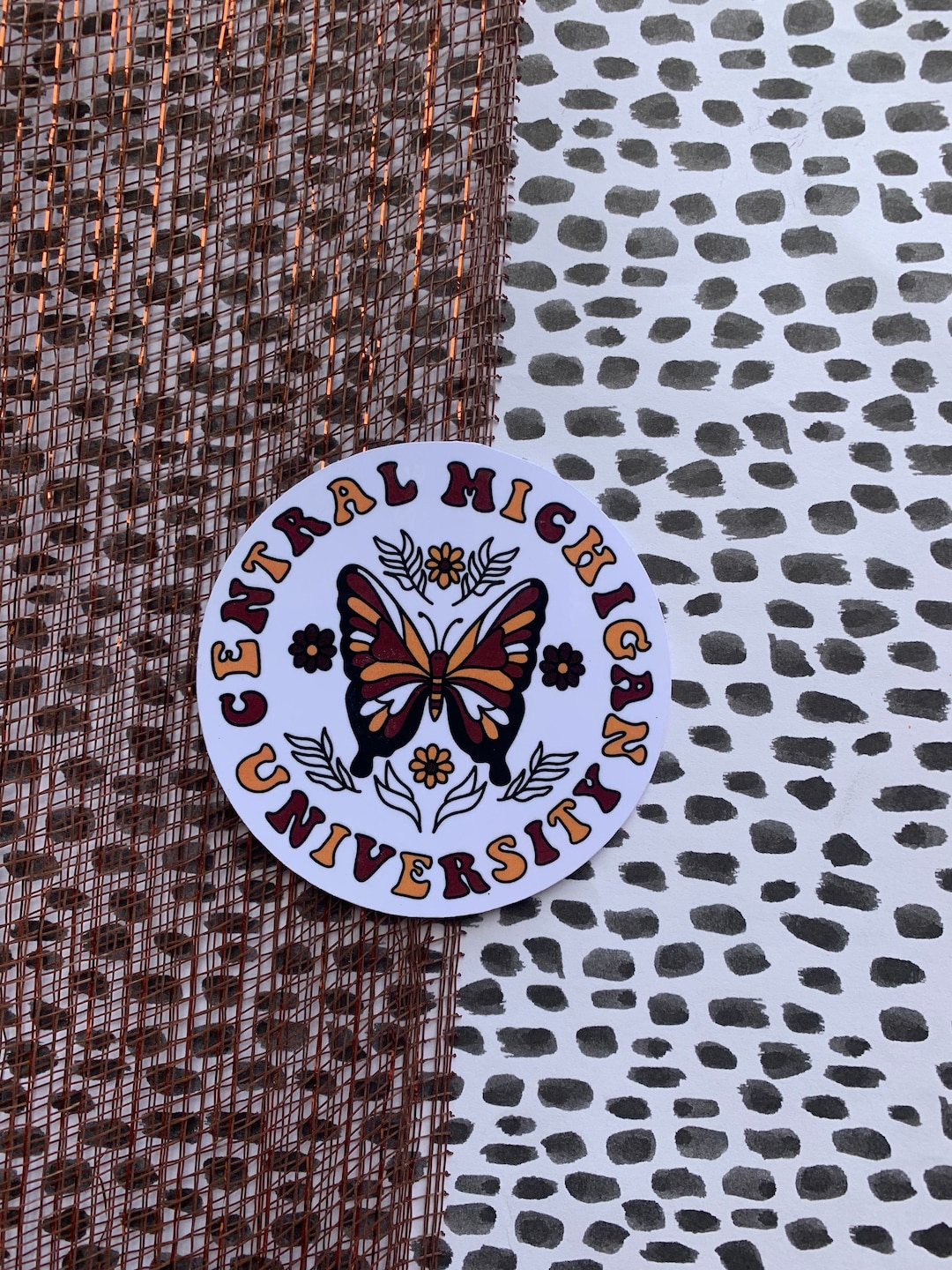 CMU Inspired College Vinyl Sticker - Etsy