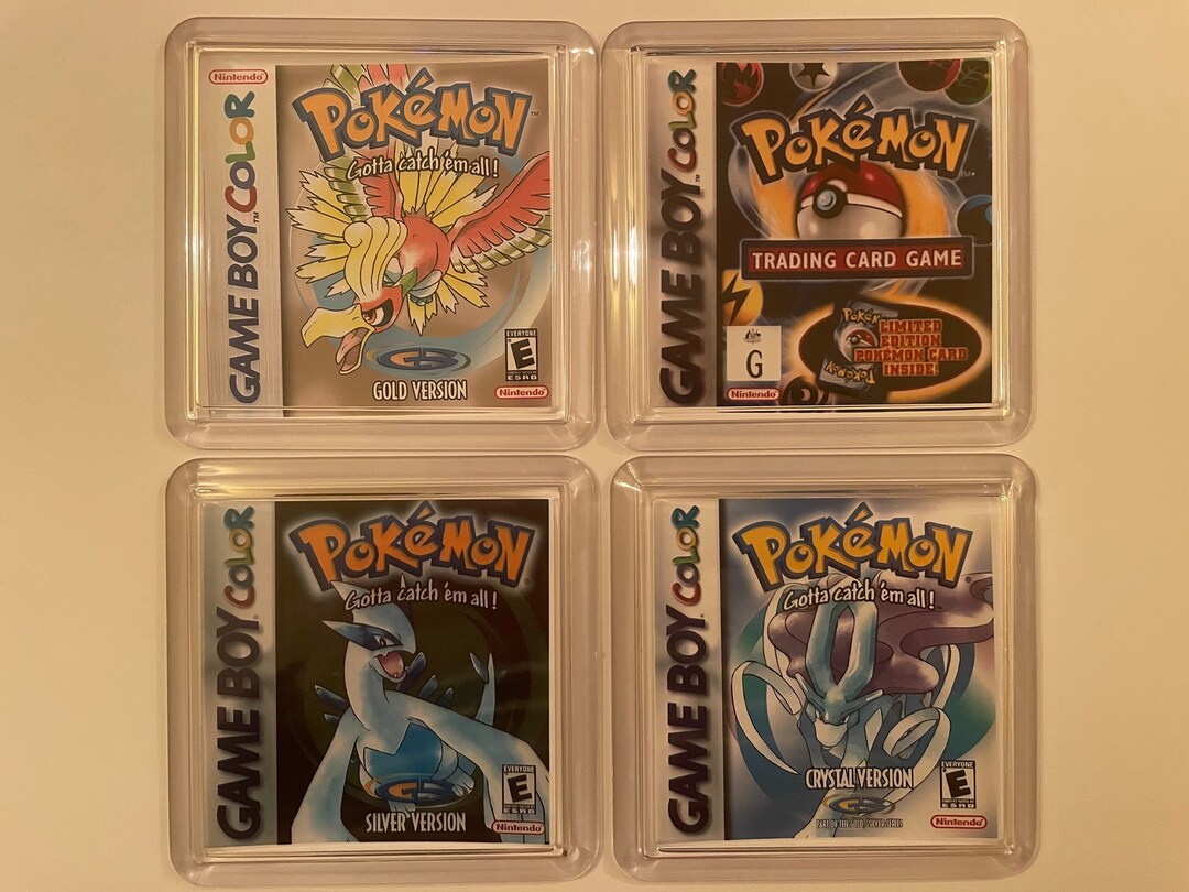 Coasters 4 X Retro Pokemon Nintendo Gameboy Color Video Game Drinks ...