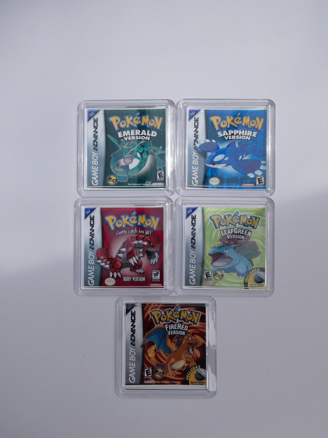 Coasters 5 X Retro Pokemon Nintendo Gameboy Advance GBA Video Game ...