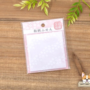 50 Sheets | Clothes Pin | Japanese Pattern Sticky Notes Memo Pad ...