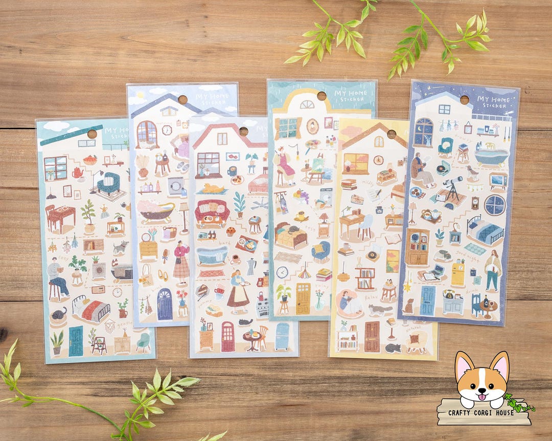 1 Sheet | Mind Wave | MY HOME Washi Stickers | Getting Ready Time ...