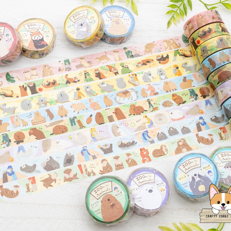 Animal Washi Tape - Etsy