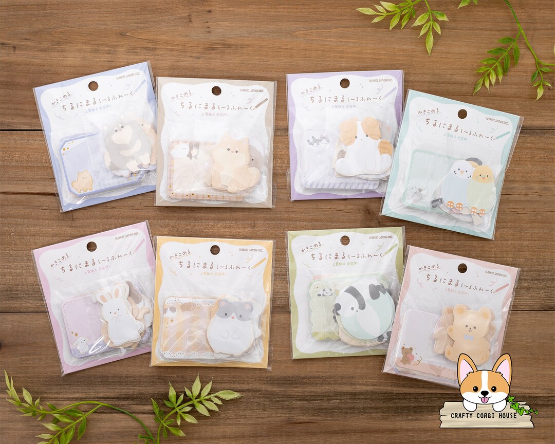40 Pc | Kamio | CHIRUNIMARU Animal Writeable Sticker Flakes ...