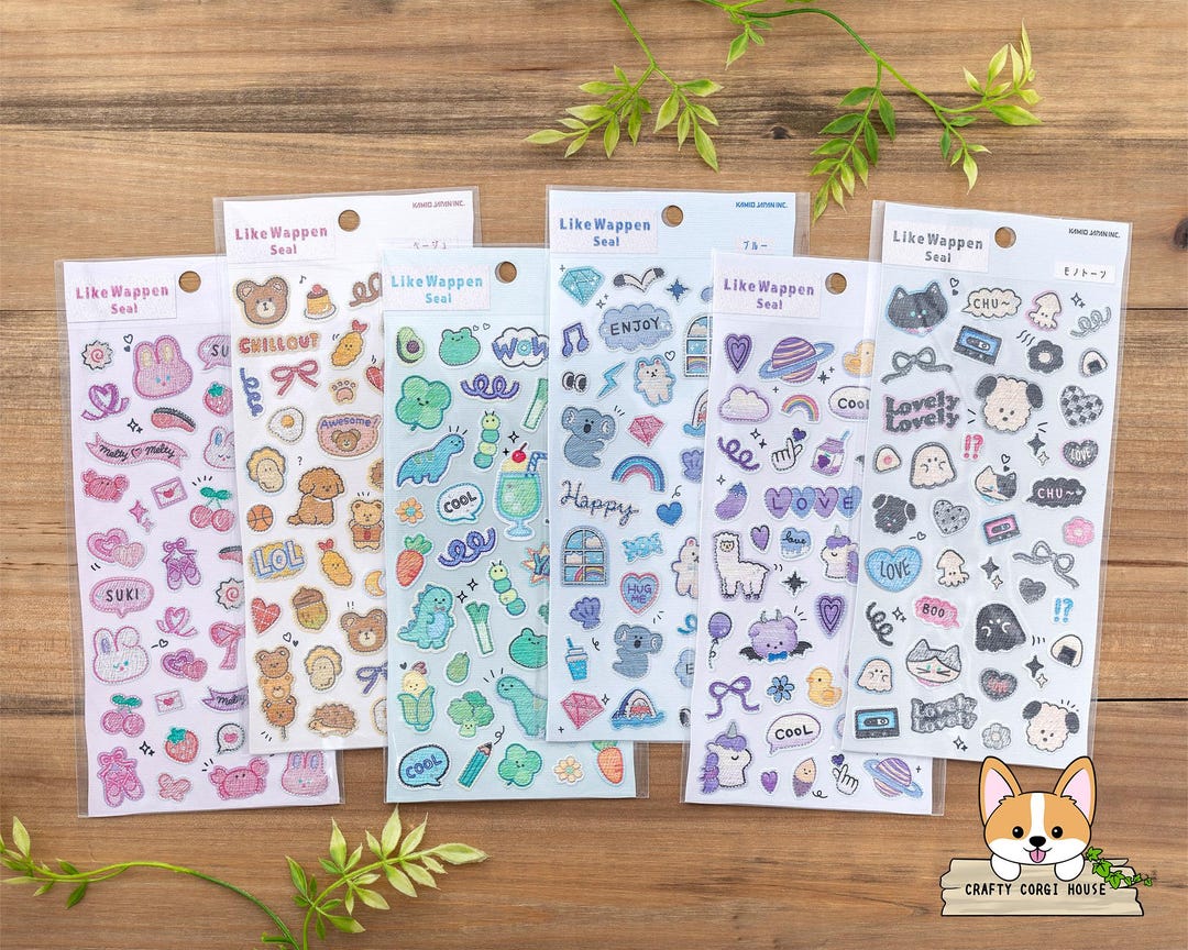 1 or 2 Pc Set | Kamio | LIKE WAPPEN (embroidery) Gold Foil Washi ...