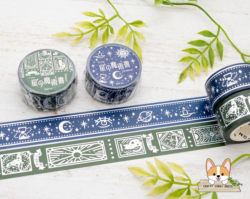 1 Roll | 20mm | BGM | Book of Star Magic Series Foil Washi Tape | Azure ...