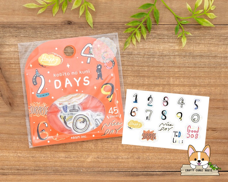 45 Pc | BGM | Kobito No Kuni (land of Little People) Foil Die Cut Washi ...