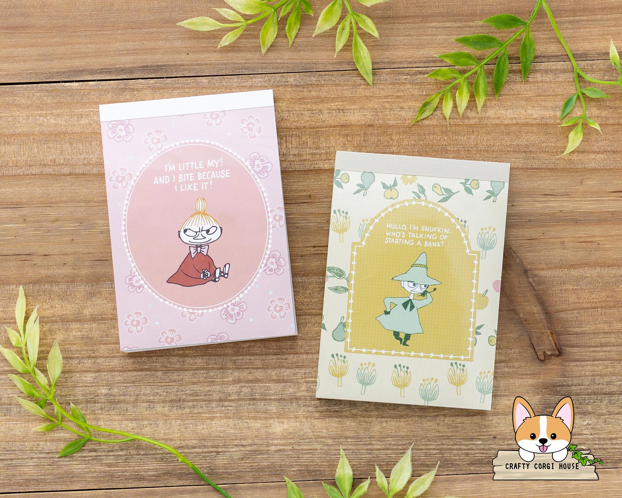 80 Sheets | Sun-star X Moomin | 2 Design Mini Memo Pad | Little My ...