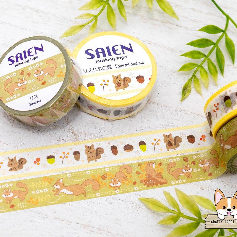 Squirrel Washi Tape - Etsy