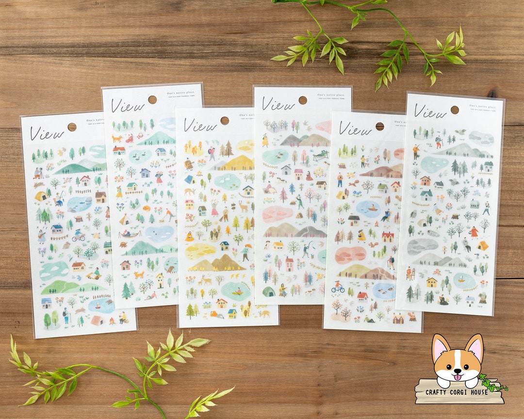 1 Sheet | Mind Wave | VIEW Matte Clear Stickers | 7am - 10am - 12pm ...