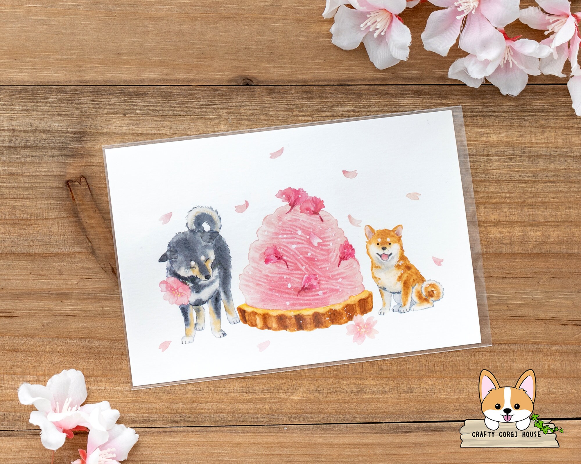 1 Sheet | Active X Natsuka Murata | Shiba Inu & Delicious Spring ...