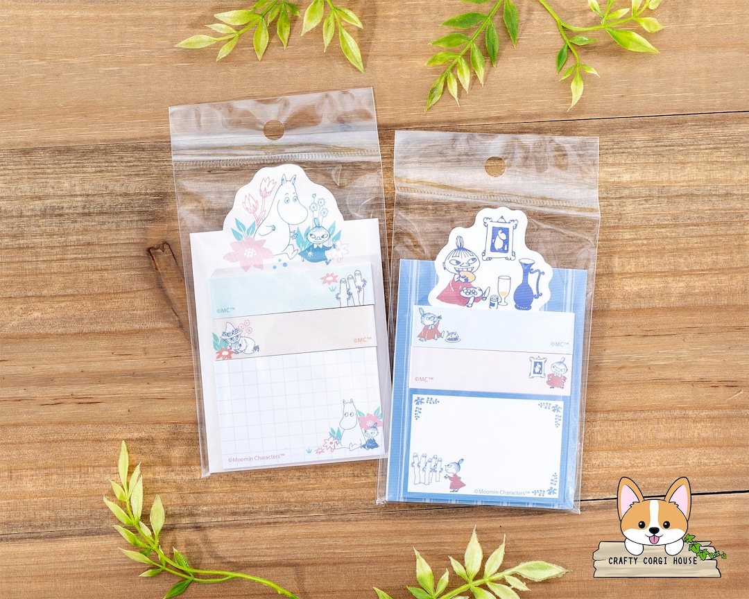 60 Sheets | Kamio Japan X Moomin | Stand Sticky Notes Memo Pad | Hide ...