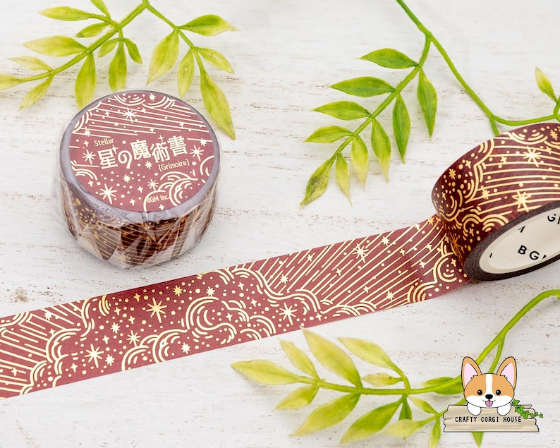 1 Roll | 20mm | BGM | Book of Star Magic Series Foil Washi Tape | Azure ...