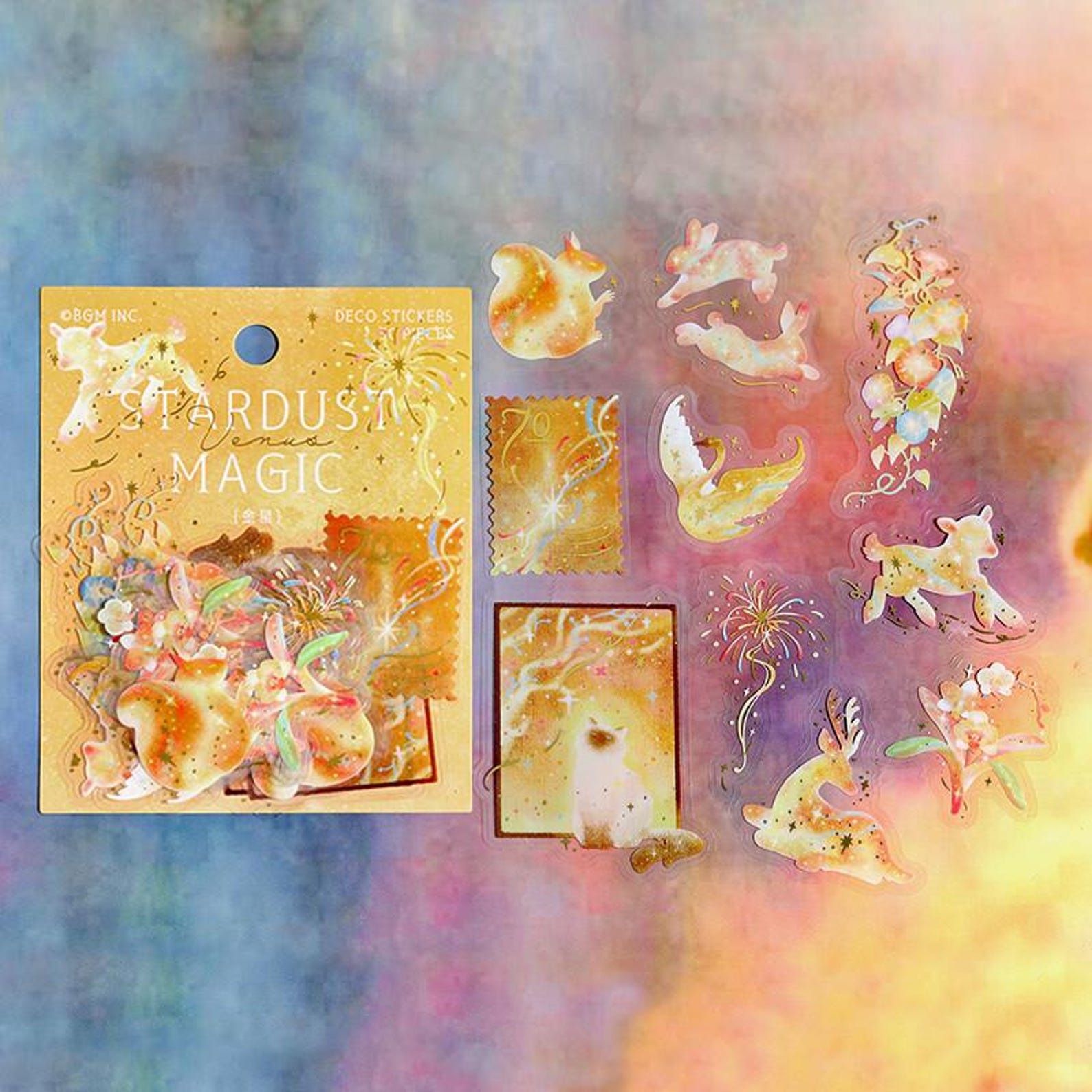 30 Pc | BGM | STARDUST MAGIC Foil Die Cut Clear Stickers | Venus ...