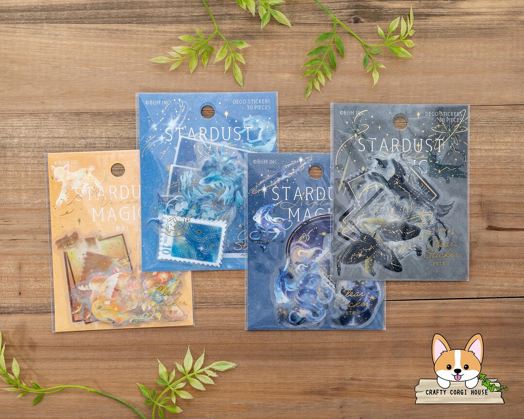 30 Pc | BGM | STARDUST MAGIC Foil Die Cut Clear Stickers | Venus - Uranus - Neptune - Pluto - Etsy