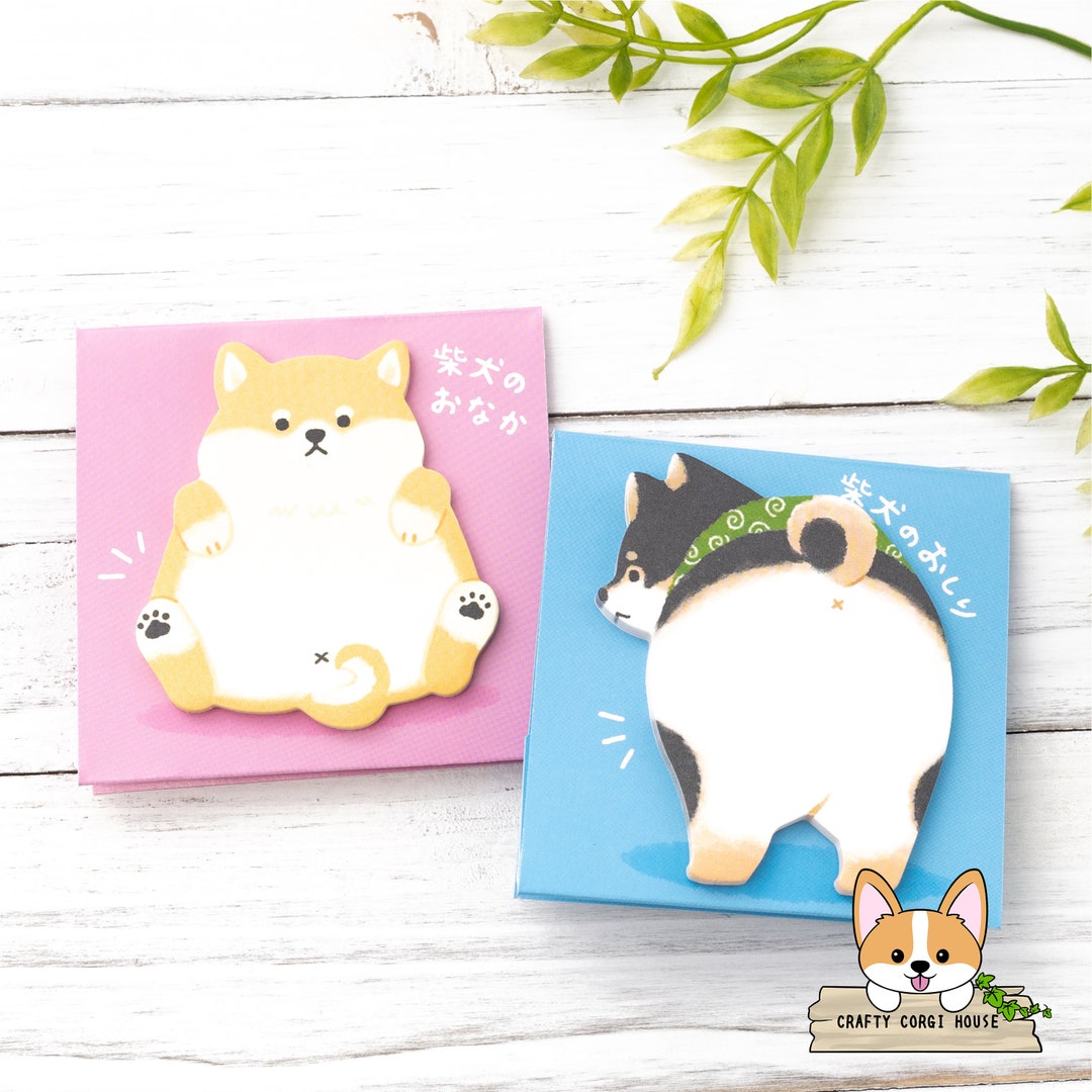 30 Sheets | Mind Wave | POMPON HIP Shiba Inu Stand Sticky Notes Memo ...