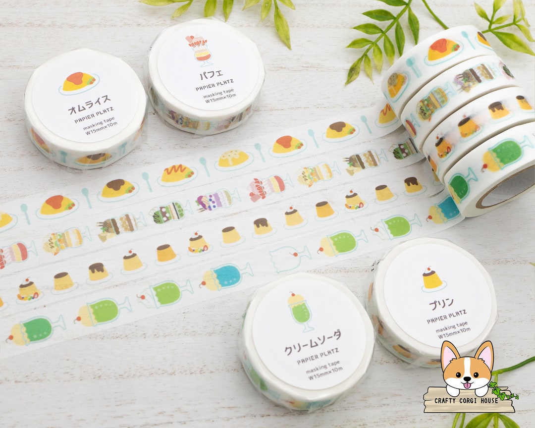 1 Roll | 15mm | Papier Platz X Kamoi Kakoshi | OKAWARIMASUTE Washi Tape ...