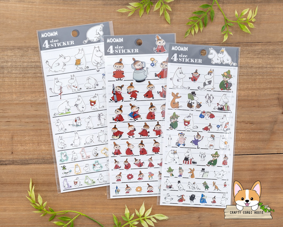 1 Sheet | Kamio X Moomin | 4 SIZE Stickers | Moomin - Little My ...