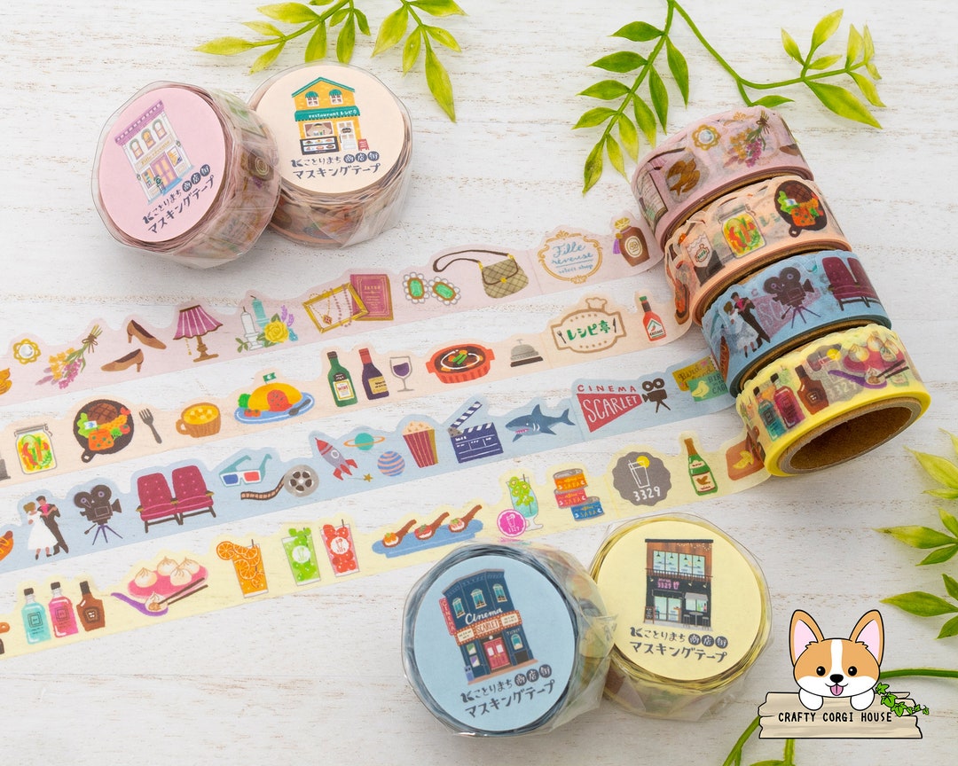 1 Roll | 18mm | Mind Wave | KOTORI-MACHI Shop Die Cut Washi Tape ...