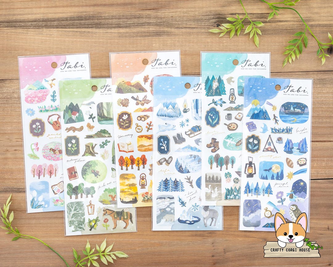 1 or 2 Pc Set | Mind Wave | TABI (journey) Gold Foil Paper Stickers ...