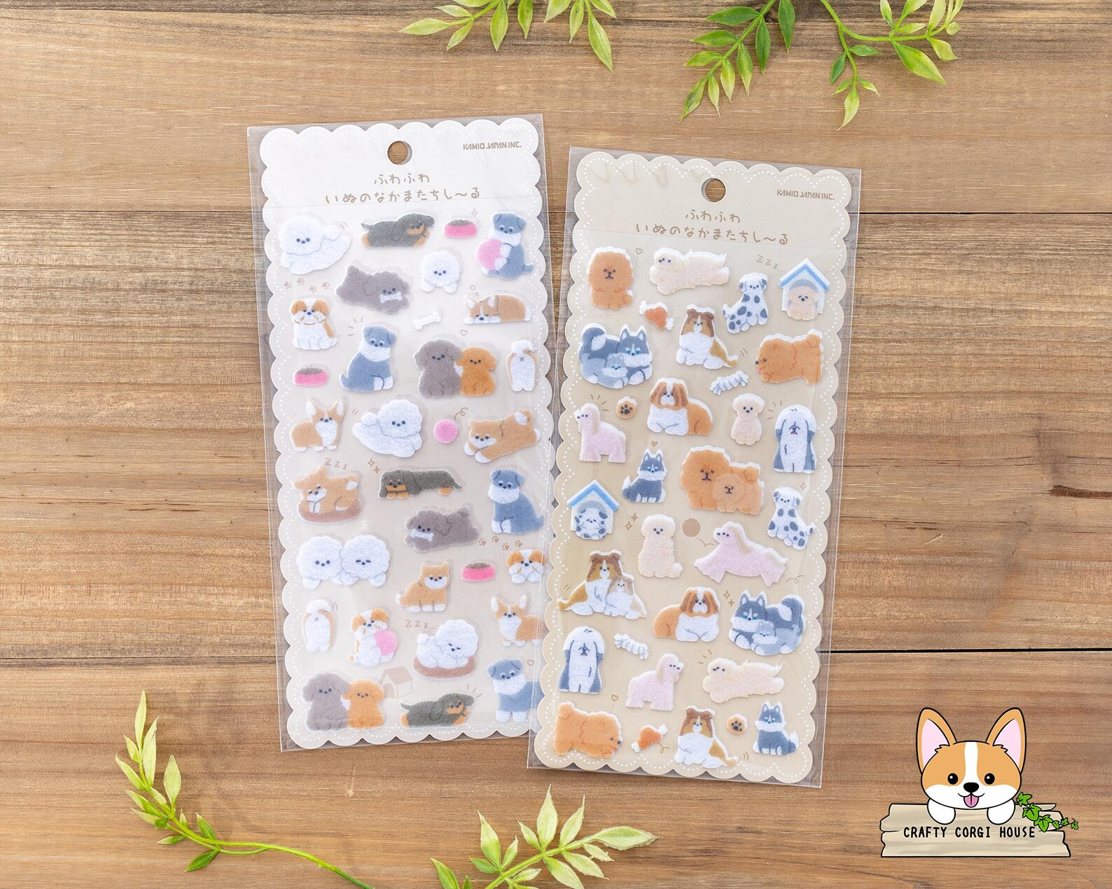 1 Sheet | Kamio | FUWAFUWA ANIMAL Felt Stickers | Dogs - Cats - Birds ...