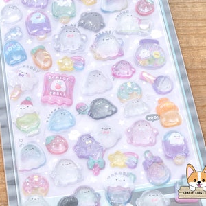 1 Sheet | Q-lia | BONBON DROP Glitter 3D Gel Sticker | Mogu Mogu ...