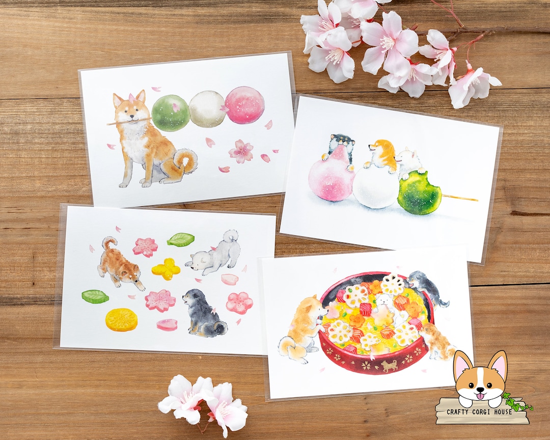 1 Sheet | Active X Natsuka Murata | Shiba Inu & Delicious Spring ...