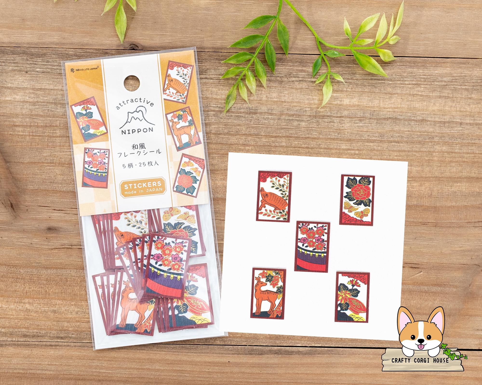 20 Pc | NB | ATTRACTIVE NIPPON Japanese Style Gold Foil Die Cut Washi ...