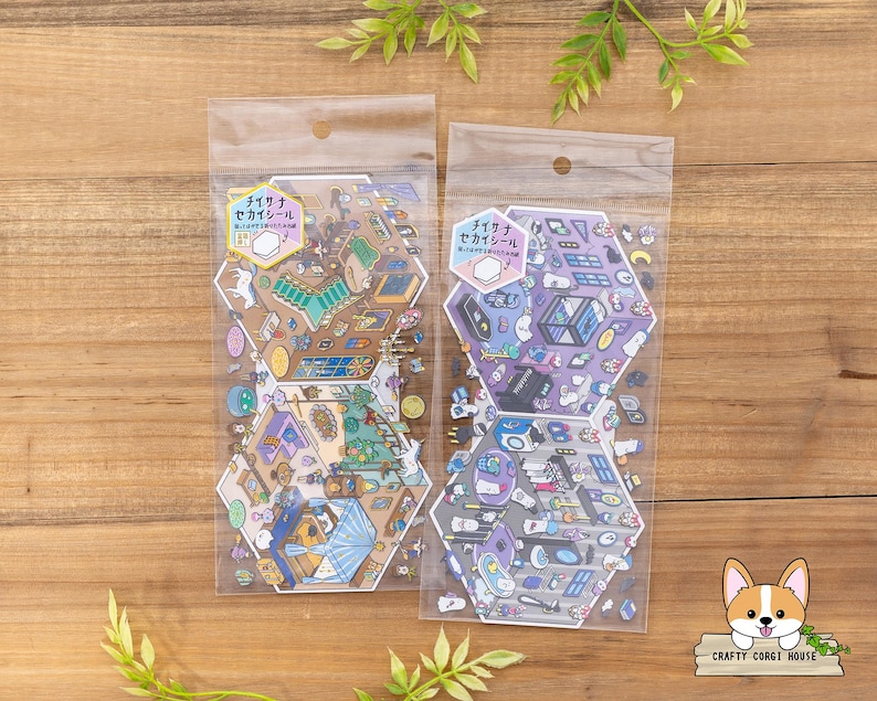 1 Sheet | Kamio | CHISANA SEKAI Stickers | Diner Sushi Konbini Colorful ...