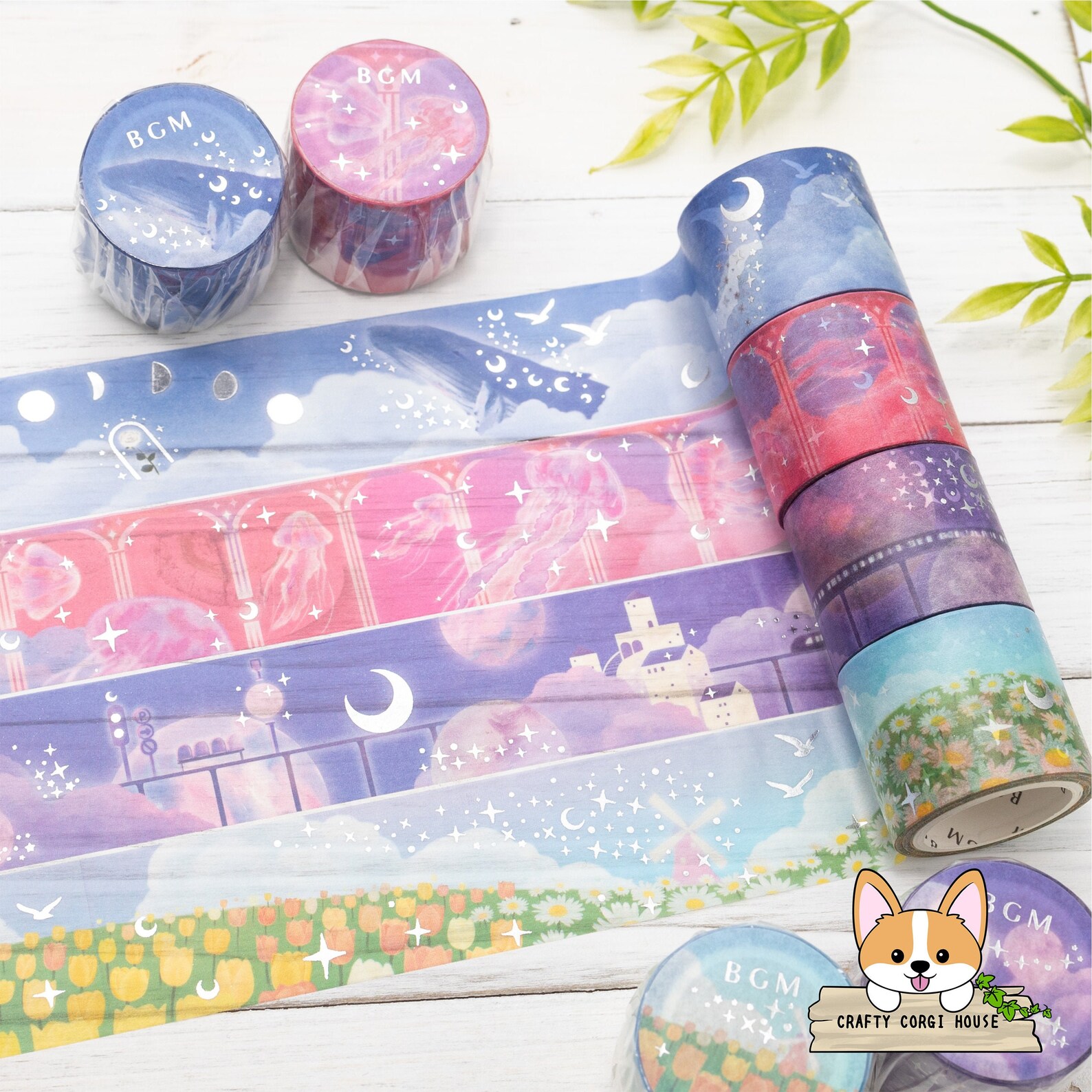 1 or 4 Pc Set 30mm BGM Dreamtime Foil Washi Tape ROLL or - Etsy