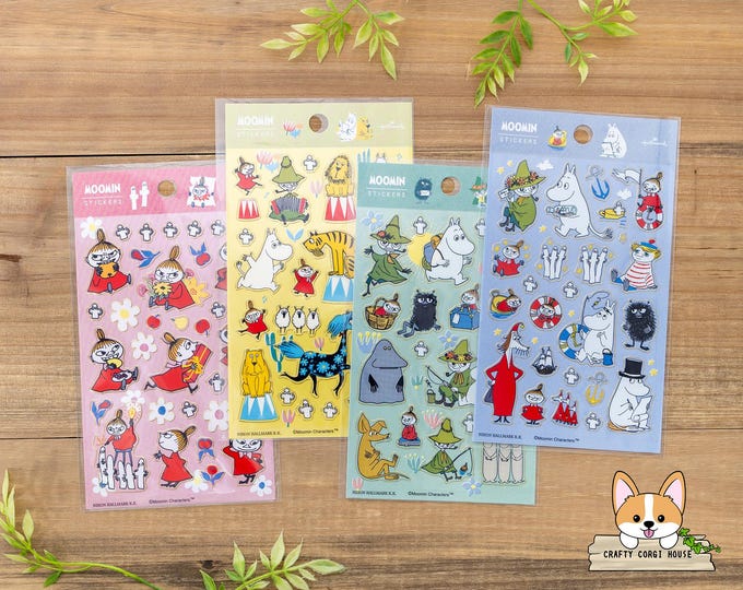 Moomin Characters Hallmark - Happy in Nature Gold Foil Deco Sticker (1 ...