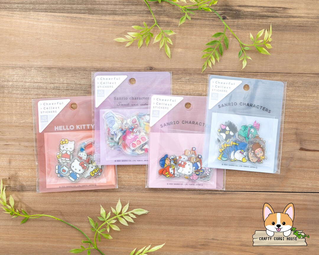 40 Pc | Crux X Sanrio | CHEERFUL COLLECT Sanrio Characters Clear Die ...