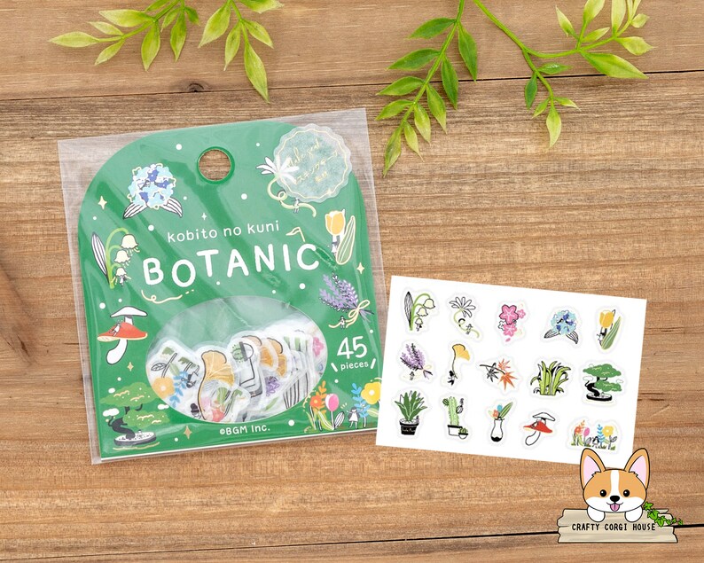 45 Pc | BGM | Kobito No Kuni (land of Little People) Foil Die Cut Washi ...