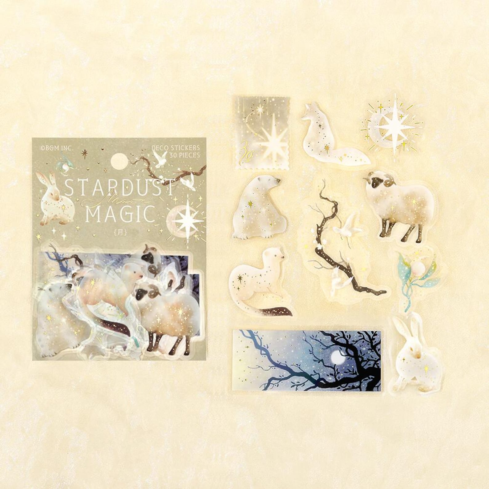 30 Pc | BGM | STARDUST MAGIC Foil Die Cut Clear Stickers | Venus ...