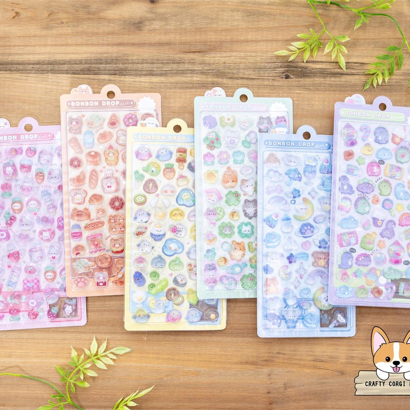 3d Bonbon Drop Stickers - Etsy