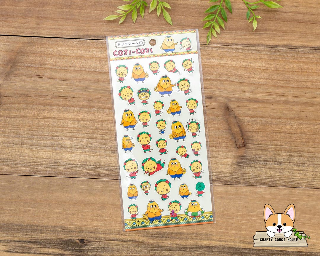 1 Sheet | Sun-star X Sakura Momoko | COJI-COJI Clear Stickers ...