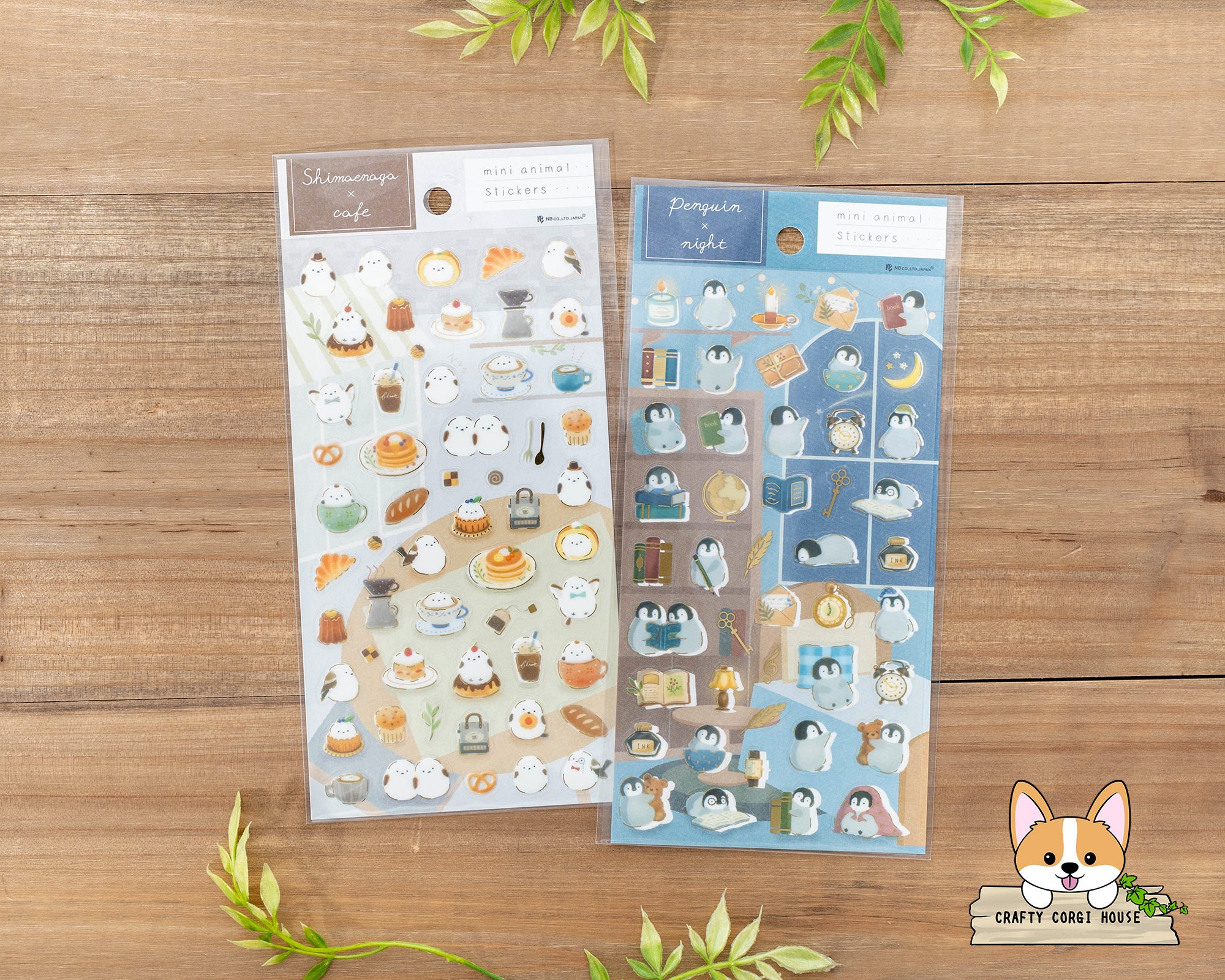 1 Sheet | NB | Mini Animal Gold Foil Clear Stickers | Kitten - Momonga ...