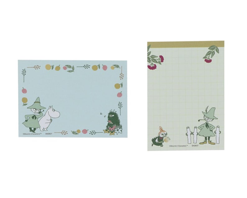 80 Sheets | Sun-star X Moomin | 2 Design Mini Memo Pad | Little My ...
