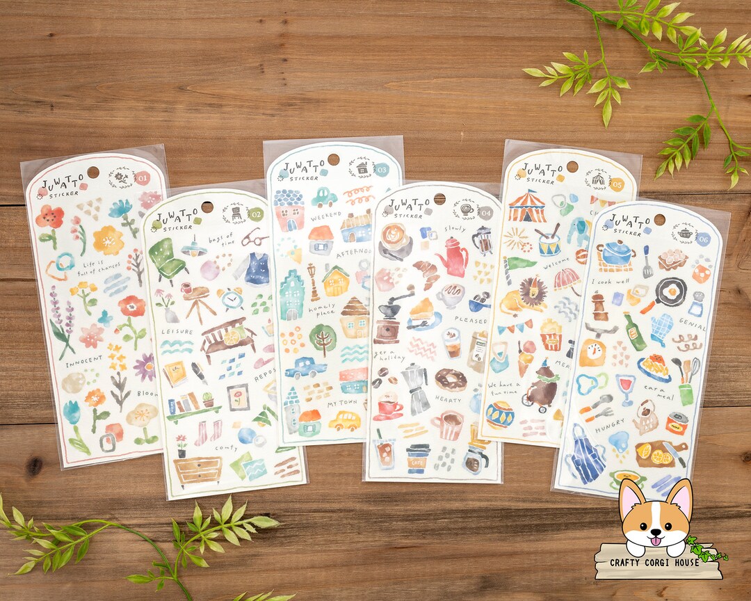 1 or 2 Pc Set | Mind Wave | JUWATTO Clear Stickers | Flower - Room ...