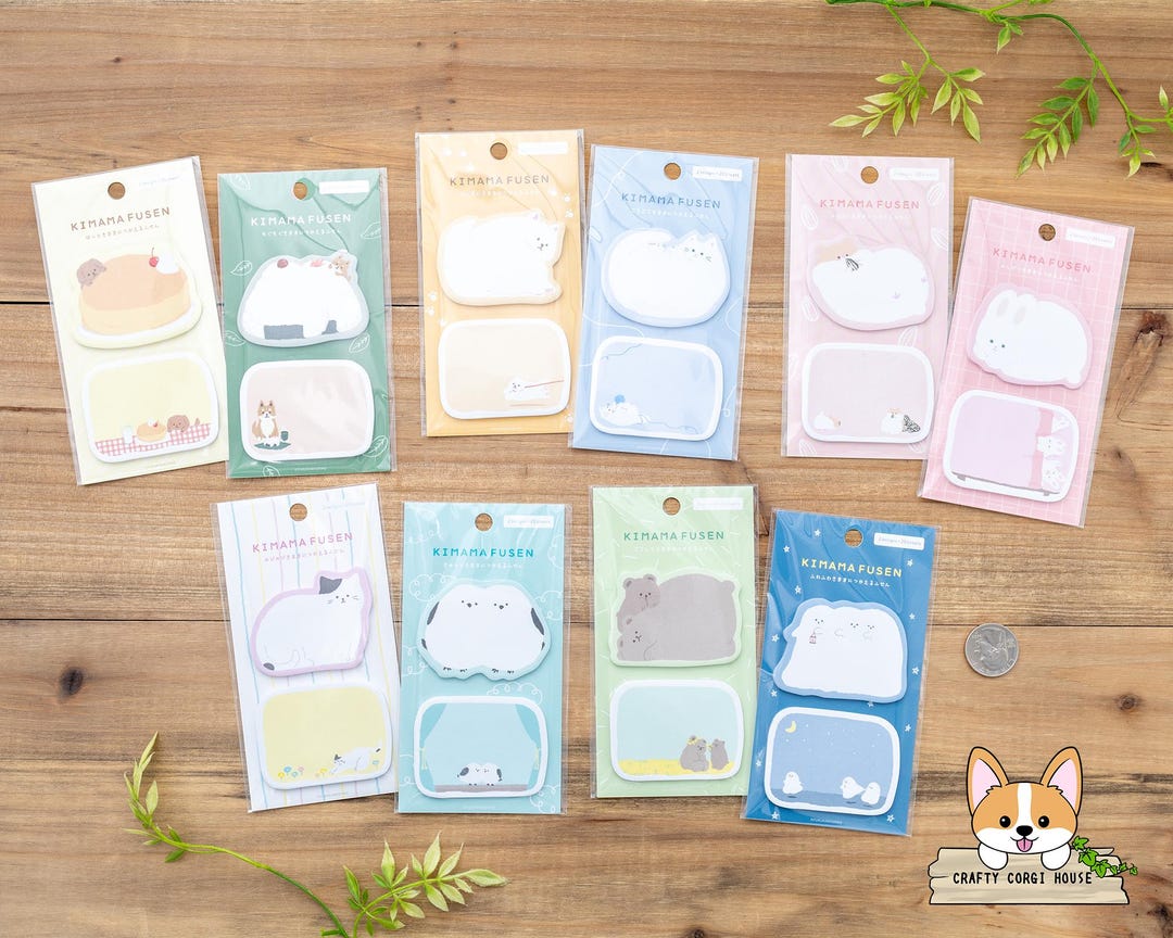 40 Sheets | Furukawashiko | KIMAMA Die Cut Sticky Notes | Cake ...