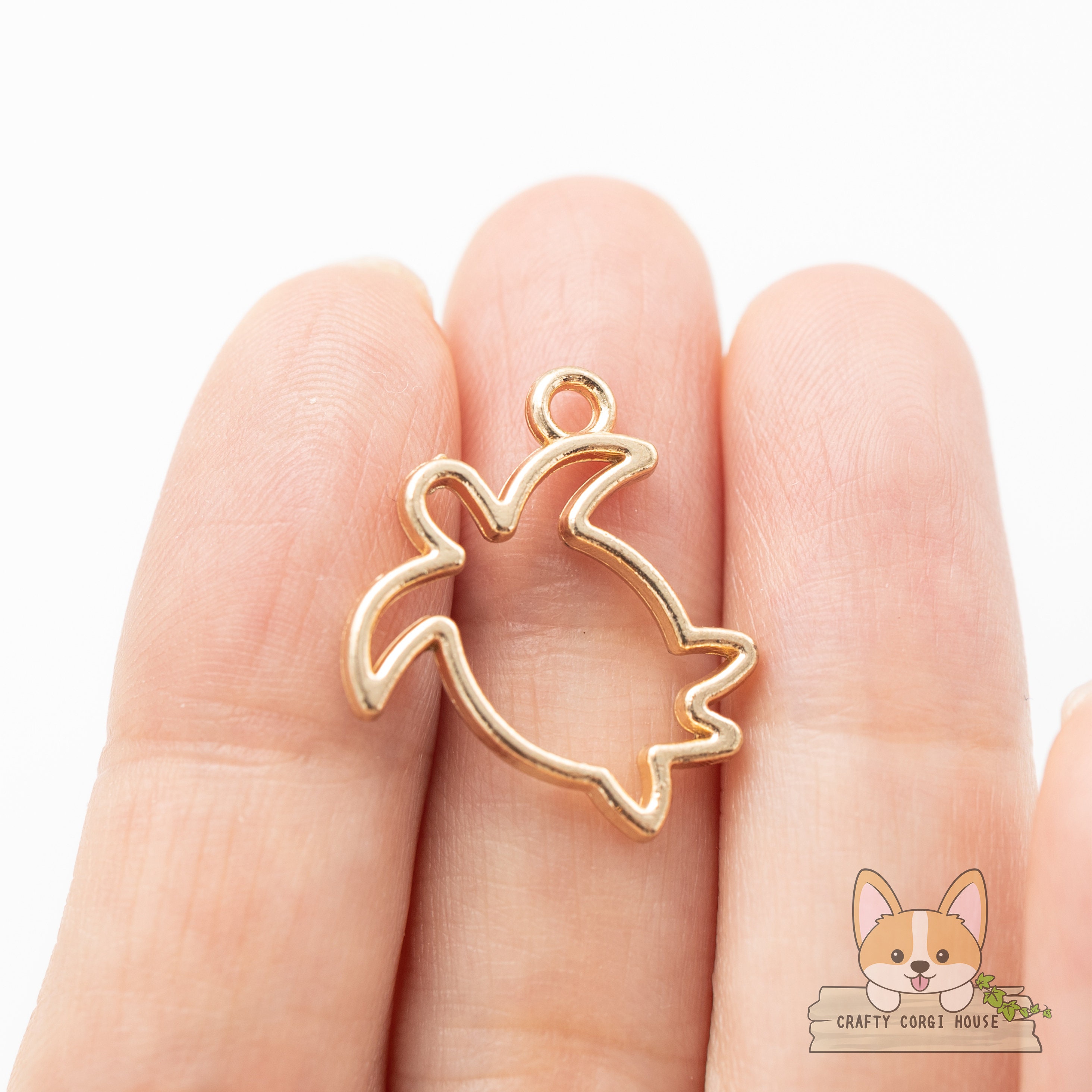 7 Pc Set | Open Bezel Charms | Butterfly Fish - Hibiscus - Monstera ...
