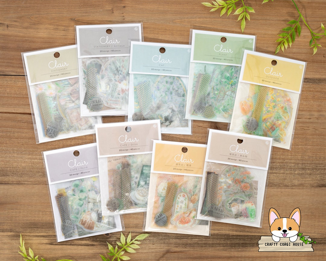 40 Pc | Z&K | CLAIR Season 2 Stickers | Stationery - Antique - Cat ...