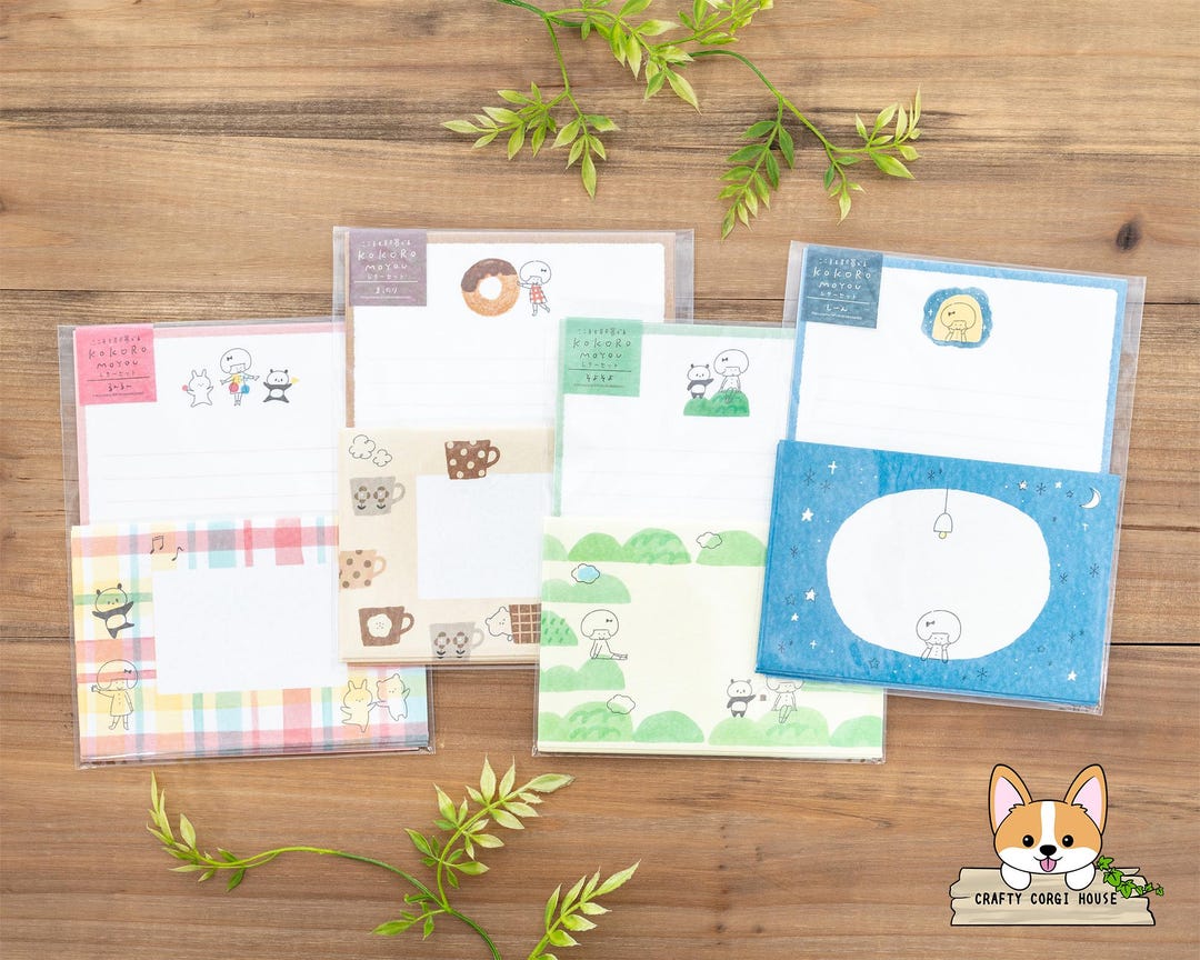 6 Sheets 3 Envelopes | Furukawashiko X Mizutama | KOKORO MOYOU Letter ...