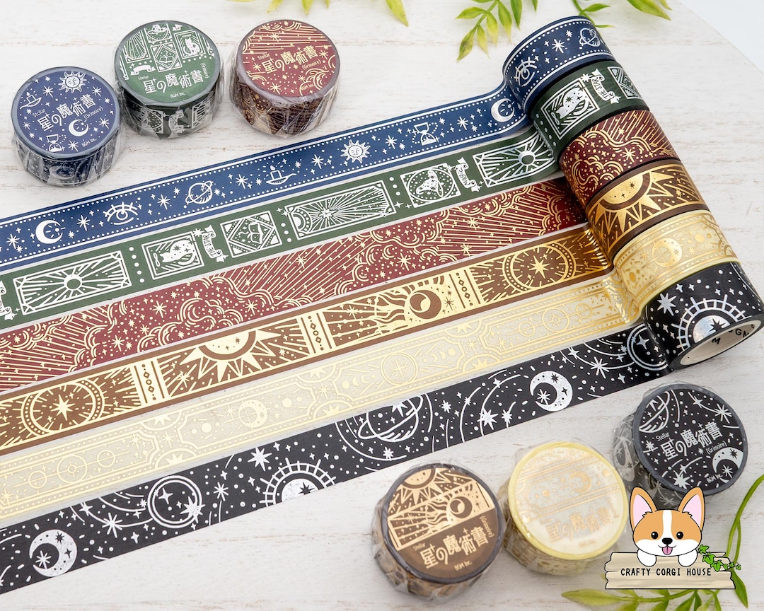 1 Roll | 20mm | BGM | Book of Star Magic Series Foil Washi Tape | Azure ...